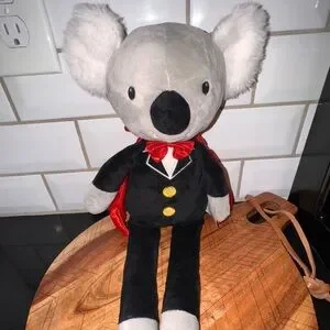 Spark | Toys | Charming Dracula Koala Plush With Red Bow | Poshmark
